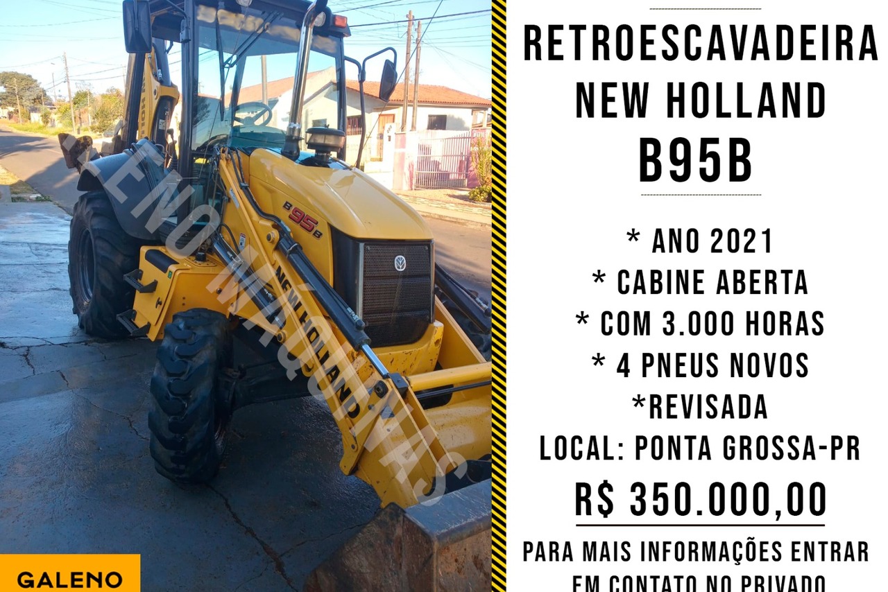 Retroescavadeira New Holland B95B 21/21 - Galeno Máquinas | Trucadao.com.br