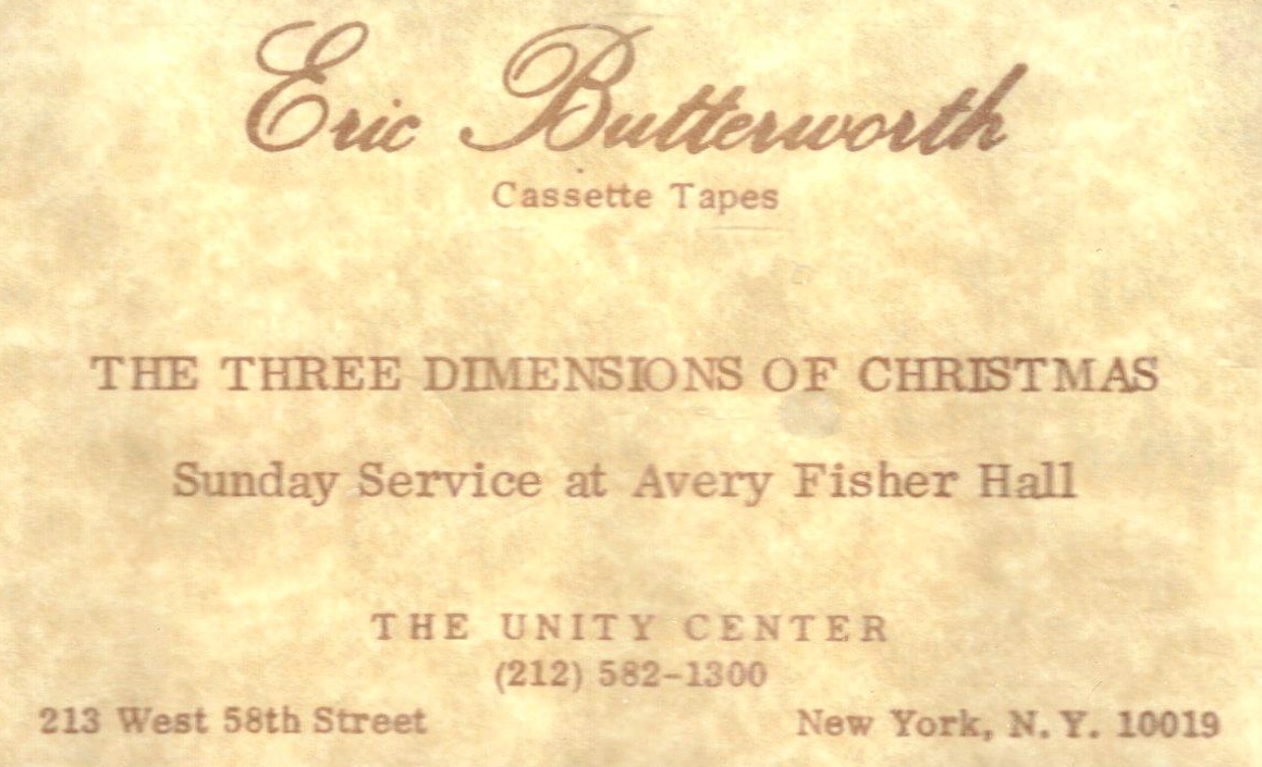 EBUPxx: The Three Dimensions of Christmas | Fillmore Faith
