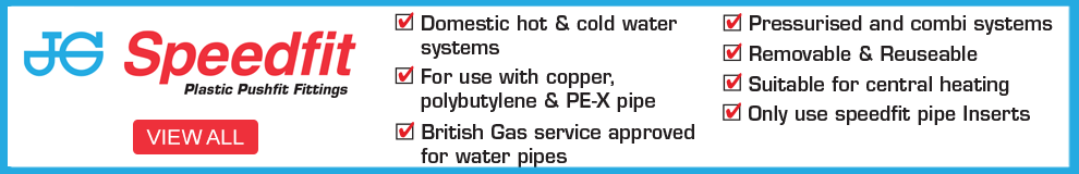 Plumbing Fittings | JG Speedfit, Copper Pipe & More