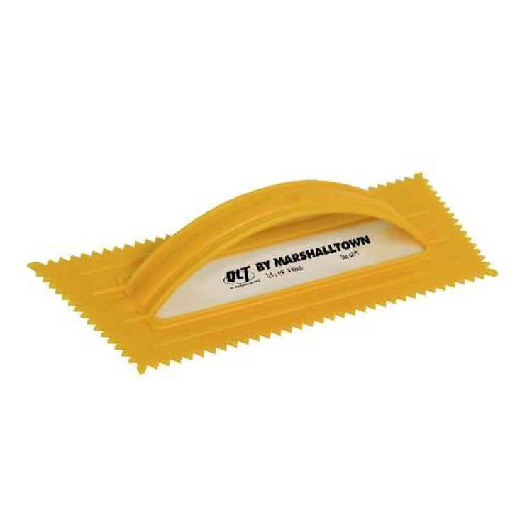 QLT Plastic Notched Trowel 1/4 V at TSW