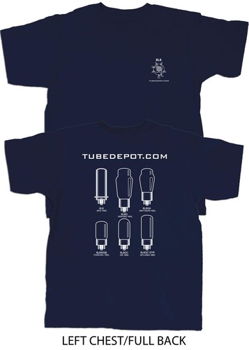 TubeDepot.com | 6L6 TubeDepot.com T-Shirt, Navy
