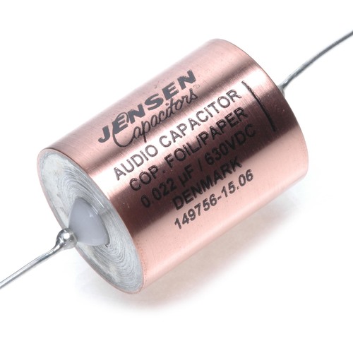 TubeDepot.com | Jensen 0.022µf / 630V Copper Foil Paper-In-Oil Silver