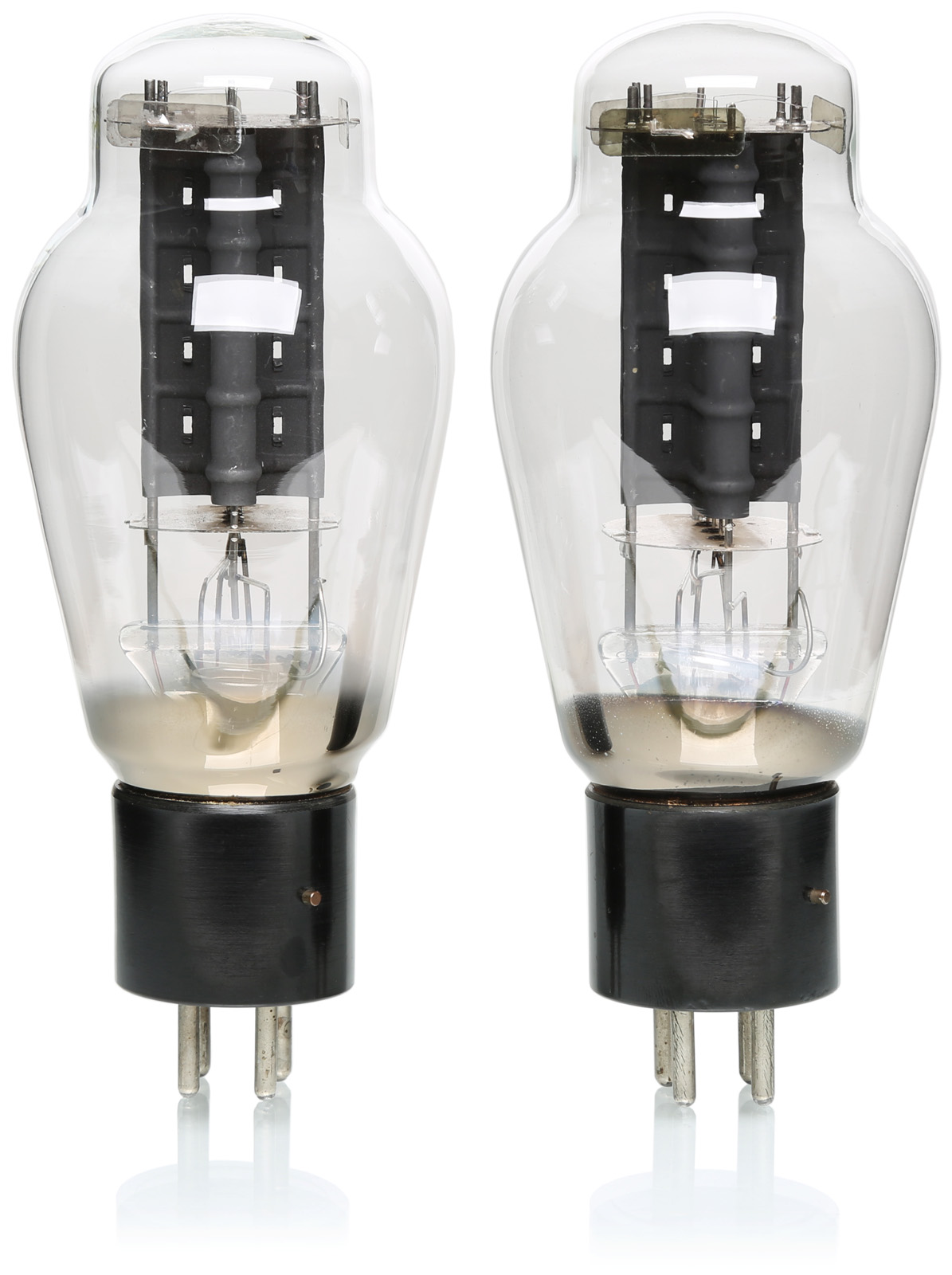 TubeDepot.com | Western Electric Engraved Base 300B, Black Plate, Late