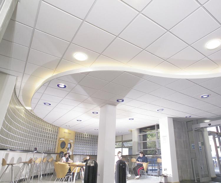 2 1/4 in x 10 ft USG Compasso Standard Suspension Trim / Flat White at ...