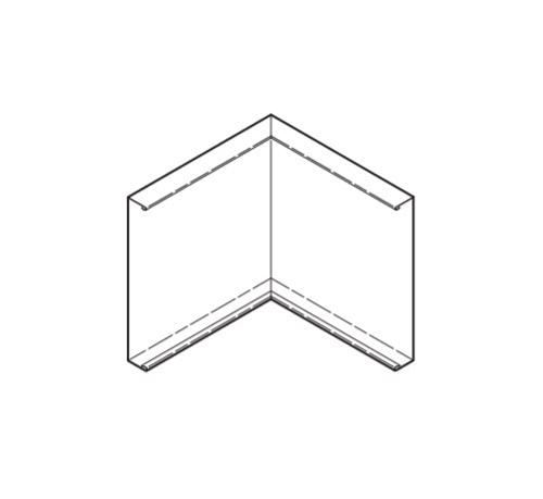 4 in USG Compasso Standard Perimeter Trim 90 Degree Outside Corner / Black