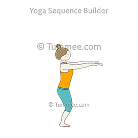 How to do Utkatasana Arms Forward Variation Knees Slightly Bent ...