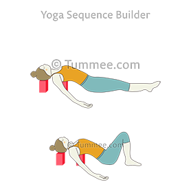 Supine Easy Pose On Blocks Yoga (Supta Sukhasana On Blocks) | Yoga ...