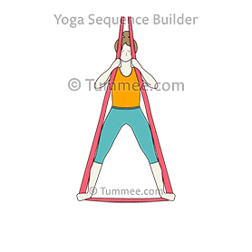 Mountain Pose Arms 45 Degrees Yoga (Tadasana Arms 45 Degrees) | Yoga ...