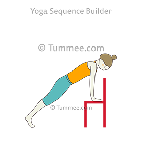 Plank Pose With Chair Yoga (Phalakasana With Chair) | Yoga Sequences ...
