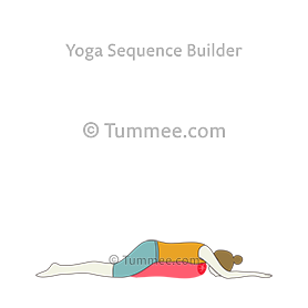 Reverse Corpse Pose Bolster Yoga (Advasana Bolster) | Yoga Sequences ...
