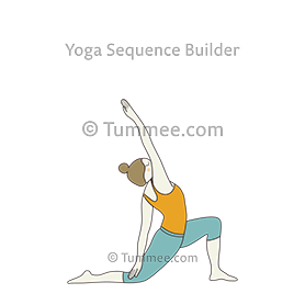 Reverse Crescent Low Lunge Twist Pose Yoga (Viparita Parivrtta ...