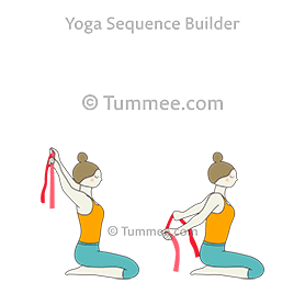 Rotator Cuff Stretch Pose Yoga (Shoulder Stretch Pose With Straps ...