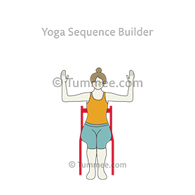 Seated Cactus Arms Chair Yoga | Yoga Sequences, Benefits, Variations ...