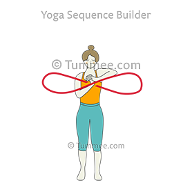 Standing Figure Eight Shoulders Exercise Yoga | Yoga Sequences ...