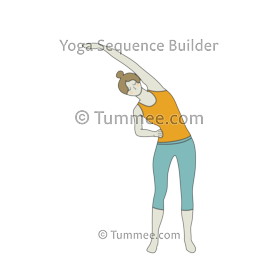 Standing Side Bend Pose Variation (Standing Side Stretch Pose Variation ...