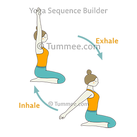 Hero Pose Reverse Prayer Arms Yoga (Vajrasana Paschima Namaskarasana ...