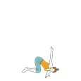 Urdhva Mukha Pasasana Variation Raised Hand Yoga (Thead The Needle Pose ...