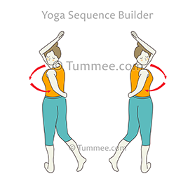 Trunk Twisting Pose Yoga (Kati Shakti Vikasaka Kriya) | Yoga Sequences ...