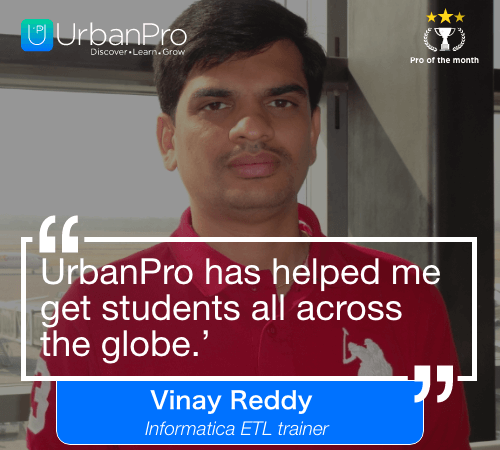 Meet Vinay Reddy, an Informatica ETL trainer from Hyderabad