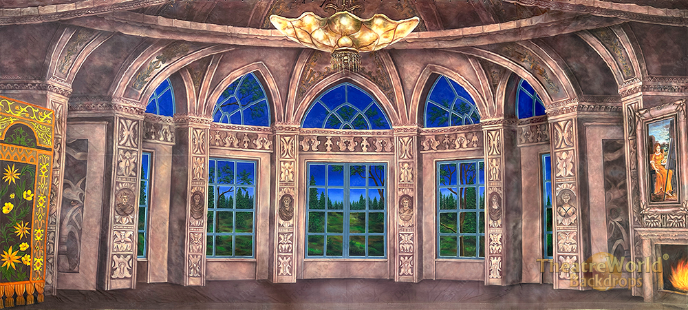 Baroque Ballroom Backdrop Rentals | TheatreWorld® Backdrops