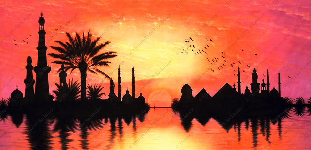 Persian Sunset Backdrop Rentals | TheatreWorld® Backdrops