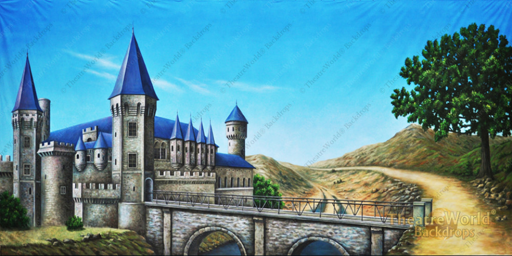 Medieval Castle Exterior Backdrop Rentals | TheatreWorld®