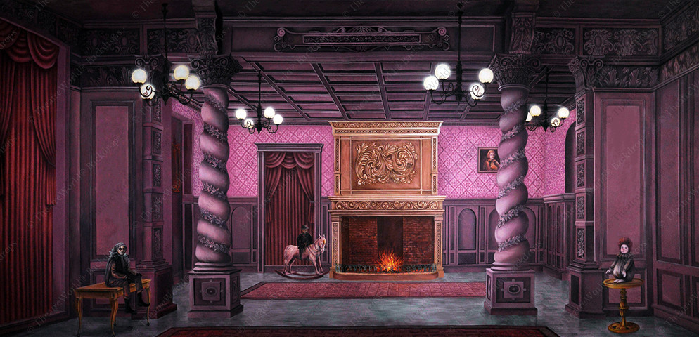 Vintage Parlor Backdrop Rentals | TheatreWorld® Backdrops