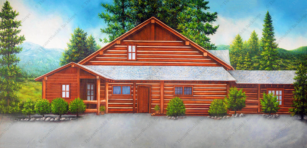 Log Cabin - A Backdrop Rentals | TheatreWorld® Backdrops
