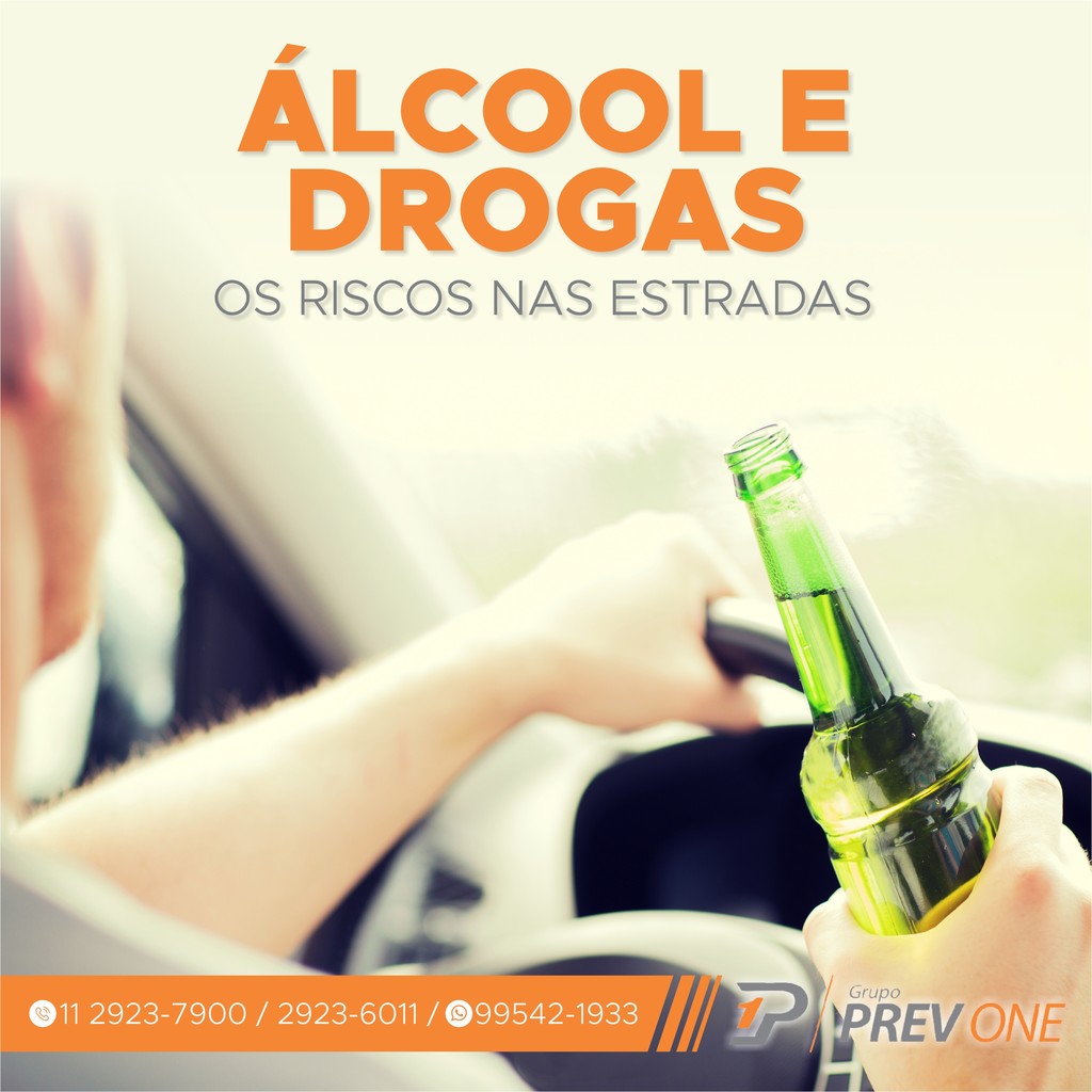 ÁLCOOL E DROGAS - OS RISCOS NAS ESTRADAS