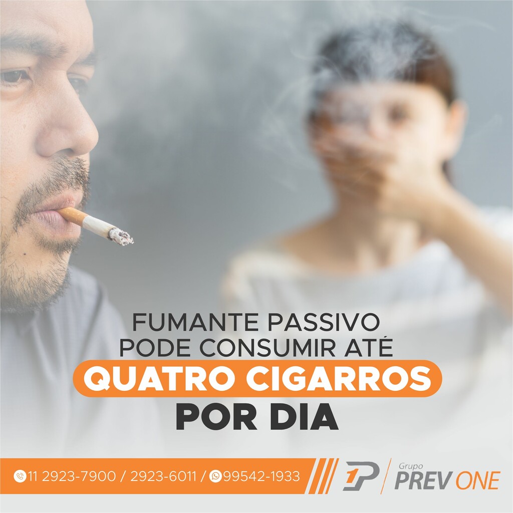 FUMANTE PASSIVO PODE CONSUMIR ATÉ QUATRO CIGARROS POR DIA