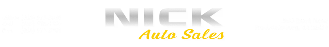 Nick Auto Sales of Fredericksburg, VA has clean and reliable used cars ...