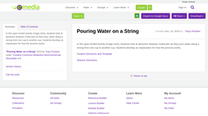 Pouring Water on a String | eMedia