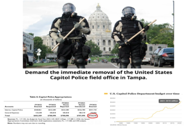 SIGN HERE TO REMOVE CAPITOL POLICE FROM FLORIDA