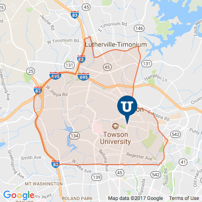 Towson University Campus Map 2013
