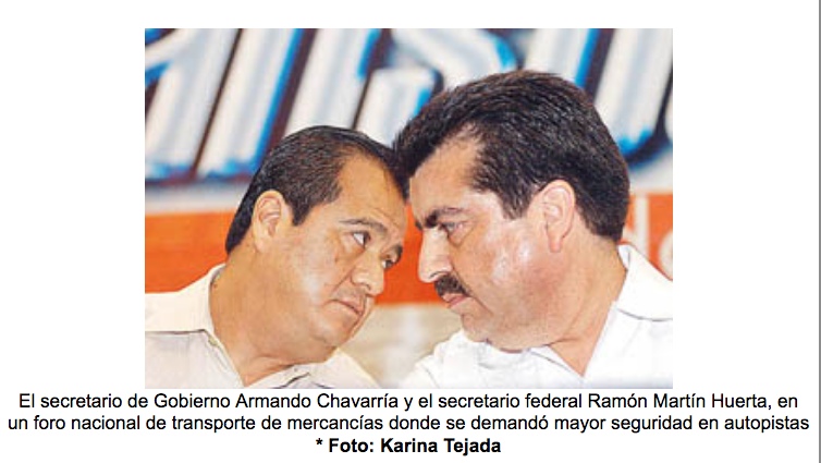 Armando Chavarría y el secretario federal Ramón Martín Huerta Foto de ...
