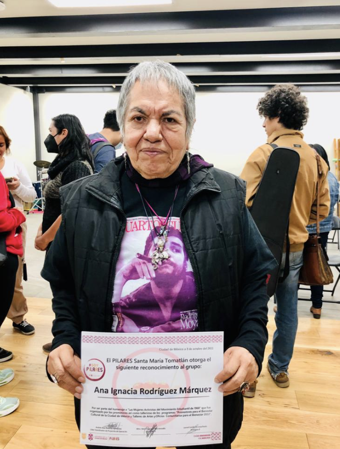 El homenaje debe ser en memoria de todas las encarceladas en el 68 ...