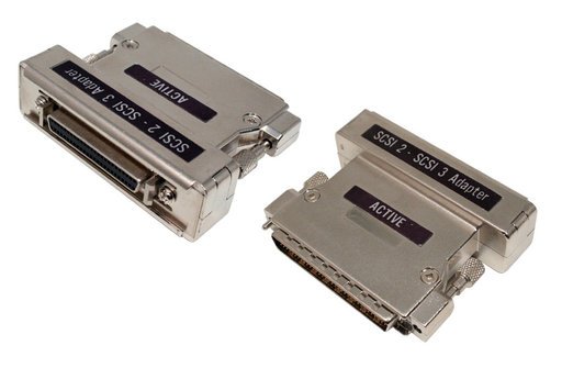 External, HD68 Male - HD50 Female, w/Active High Byte Termination ...