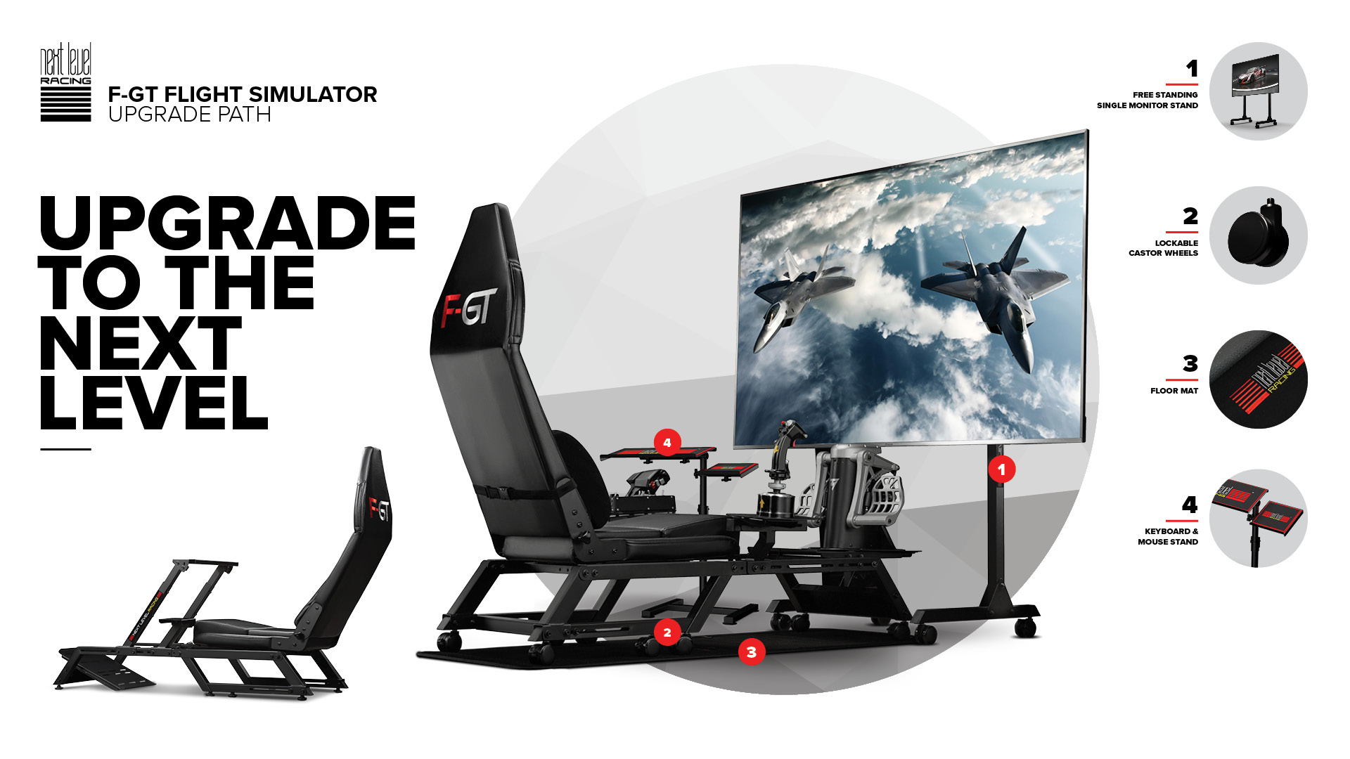 Next Level Racing F-GT Flight Simulator Cockpit | Pagnian Advanced ...