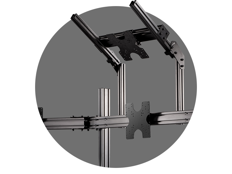 Nlr Elite Quad Monitor Stand Carbon Gray - Clutch Kick