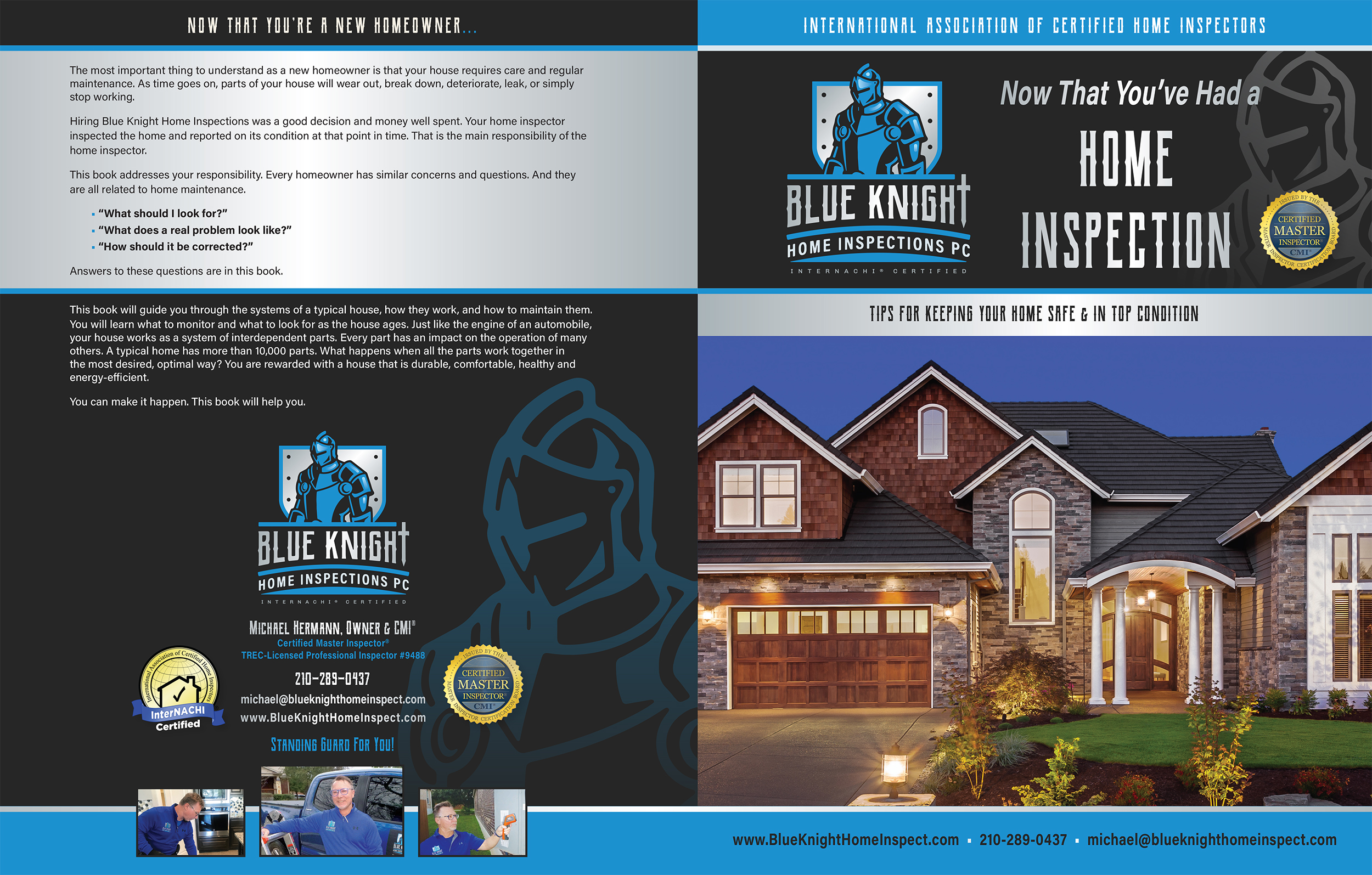 Blue Knight Home Inspections book cover. - Inspection Gallery - InterNACHI®