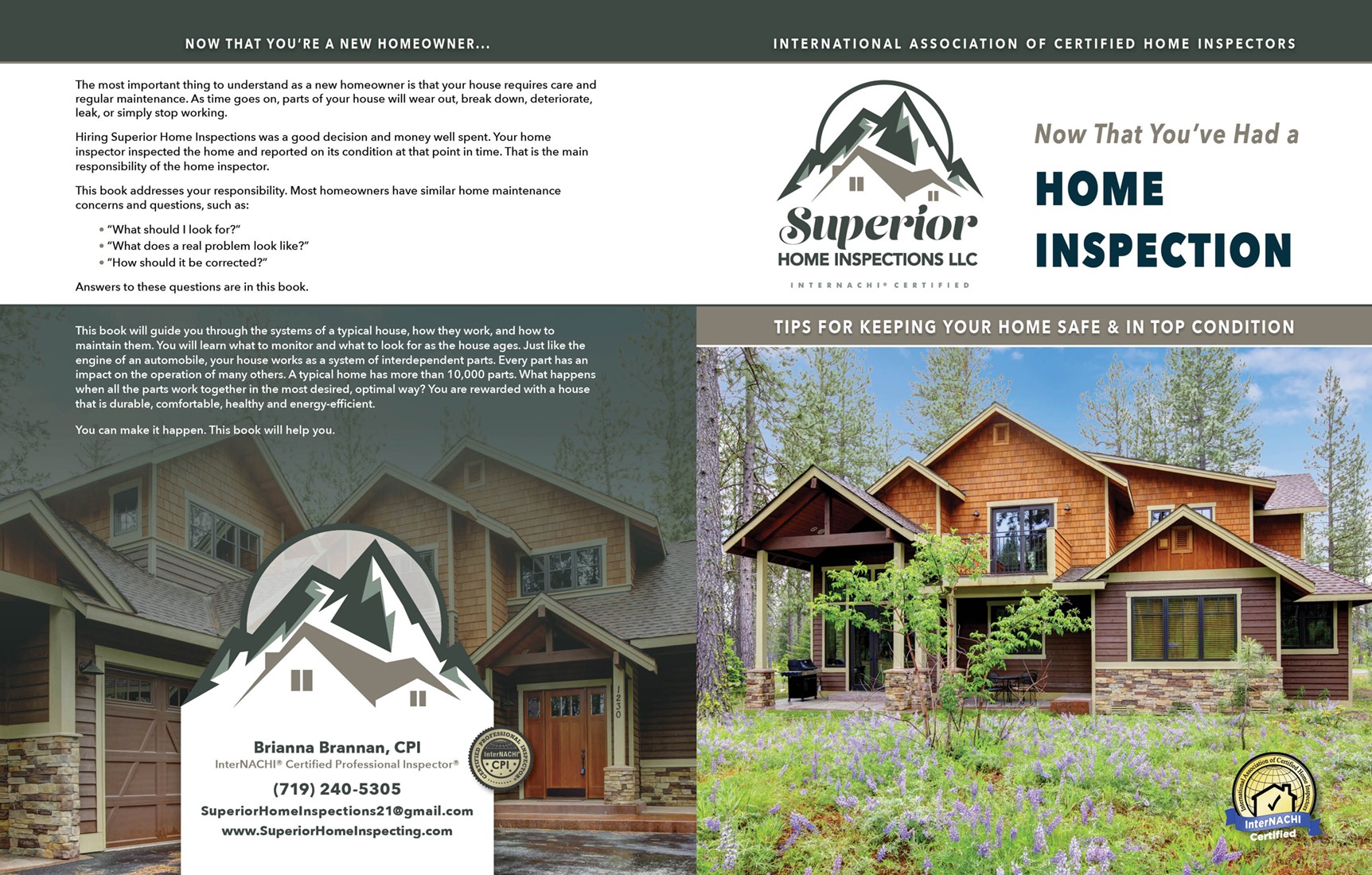 Superior Home Inspection Custom Home Maintenance Book - Inspection ...