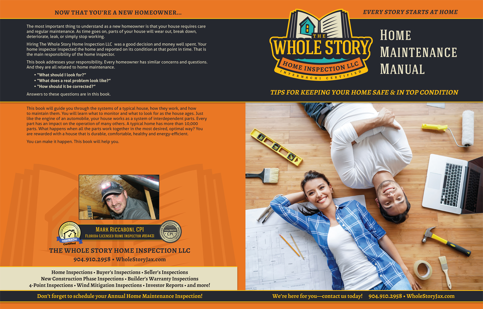 Custom Home Maintenance Books The Whole Story Home Inspection ...