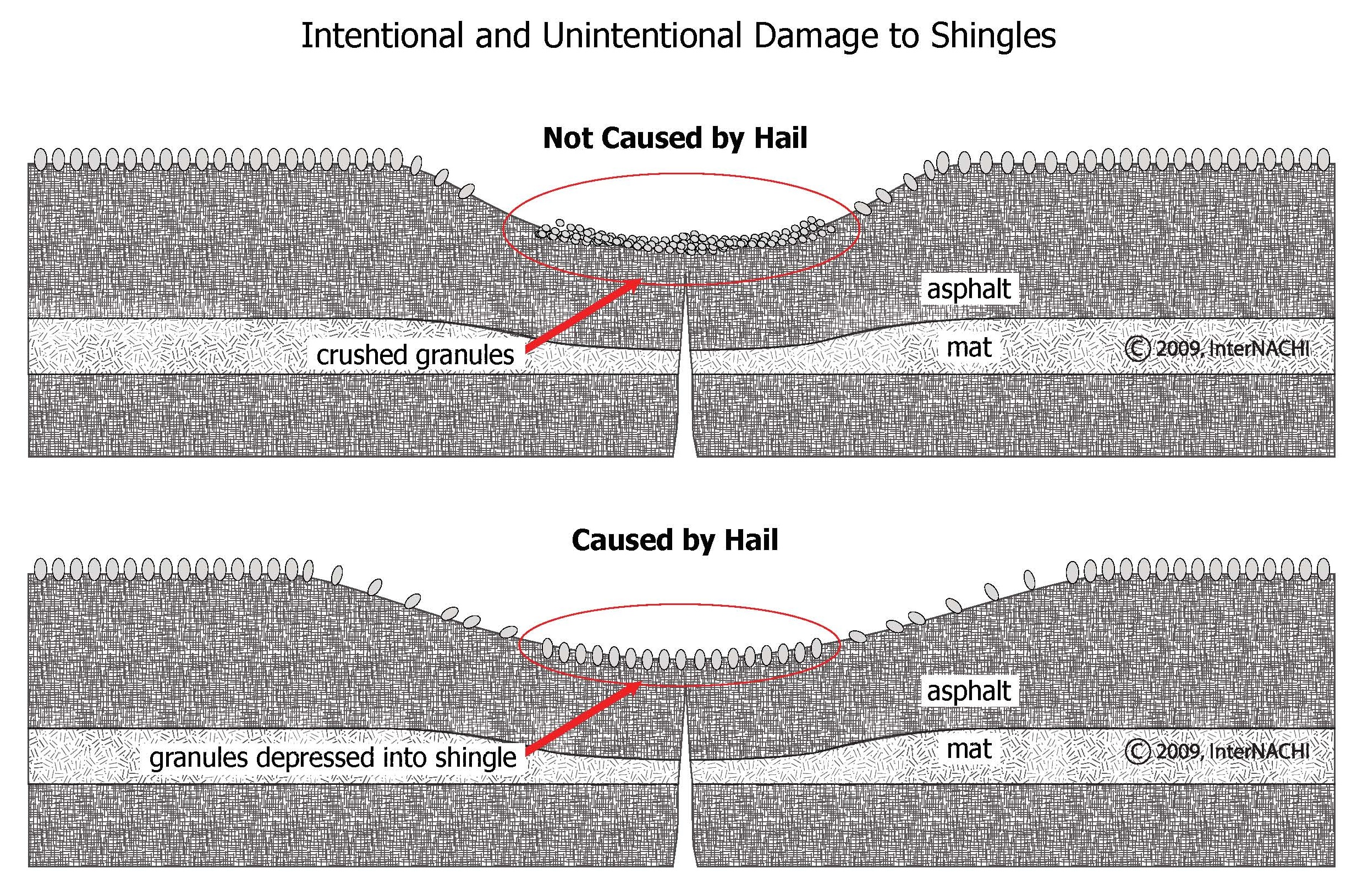 Intentional VS. Unintentional Damage - Inspection Gallery - InterNACHI®