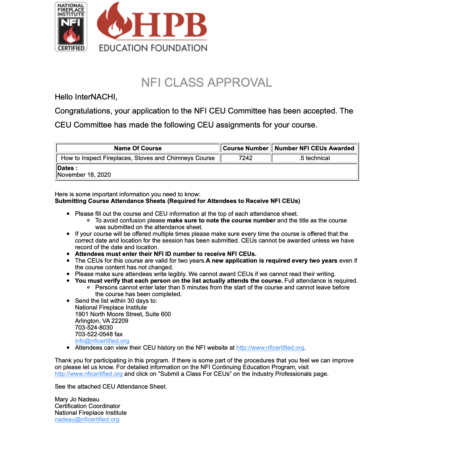 CSIA, Chimney Safety Institute of America, Approves InterNACHI's Free ...