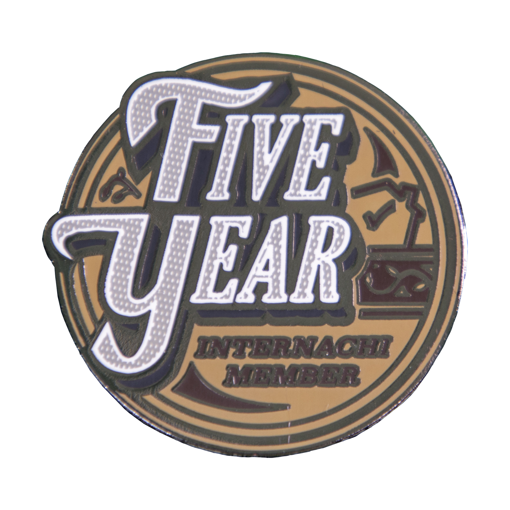 Order Your Free Gold 5-, 10- or 15-Year InterNACHI® Member Pins