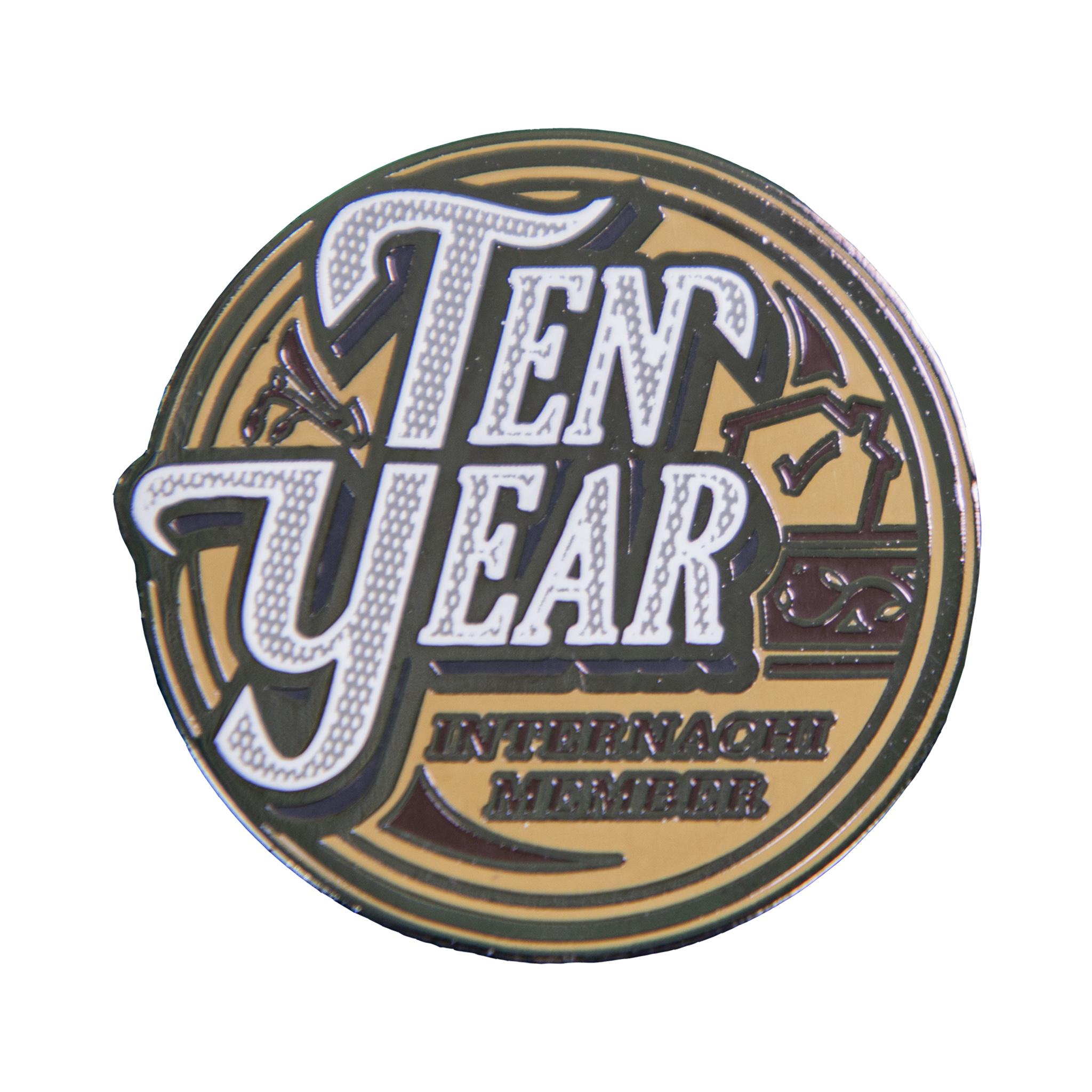 Order Your Free Gold 5-, 10- or 15-Year InterNACHI® Member Pins