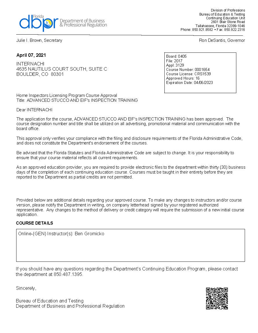 Become a Licensed Home Inspector in Florida - InterNACHI®