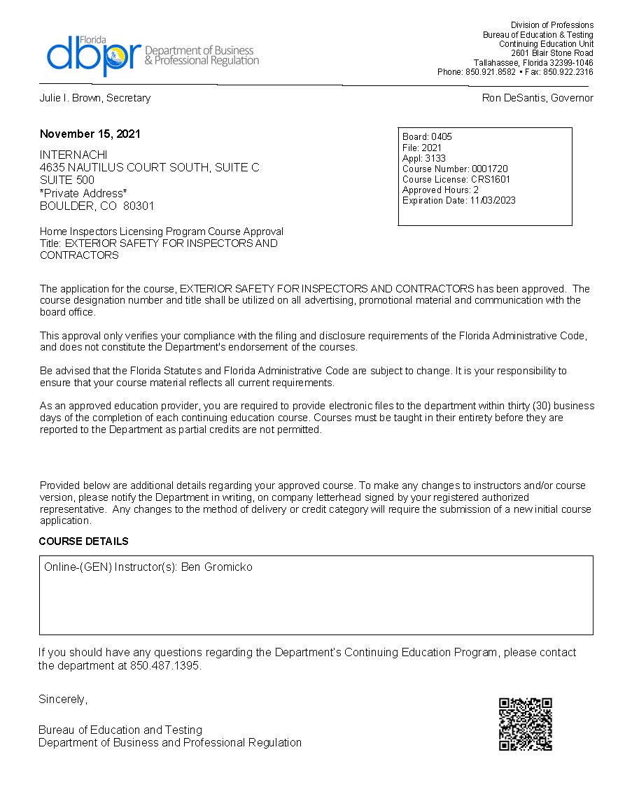 Become a Licensed Home Inspector in Florida - InterNACHI®