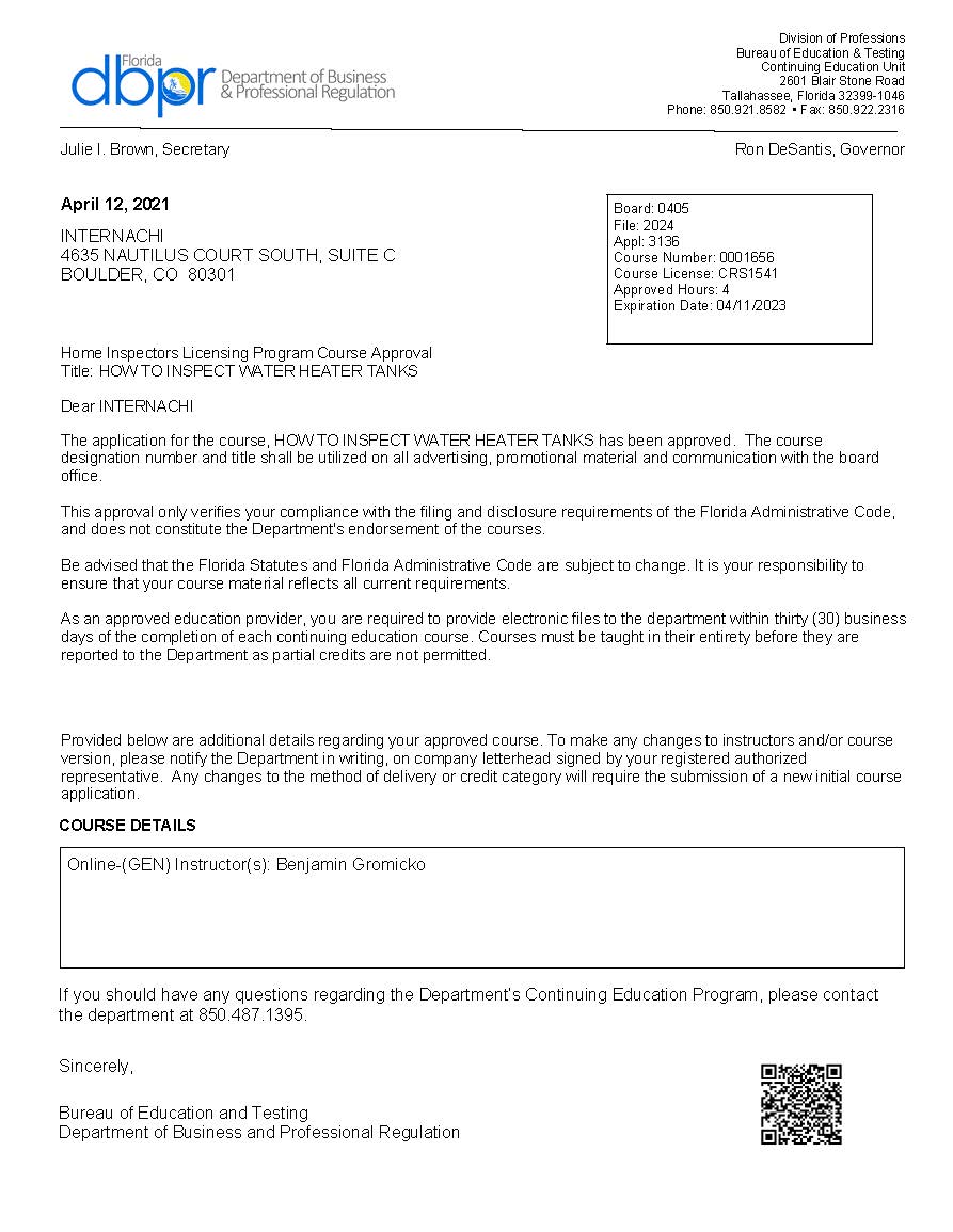 Become a Licensed Home Inspector in Florida - InterNACHI®