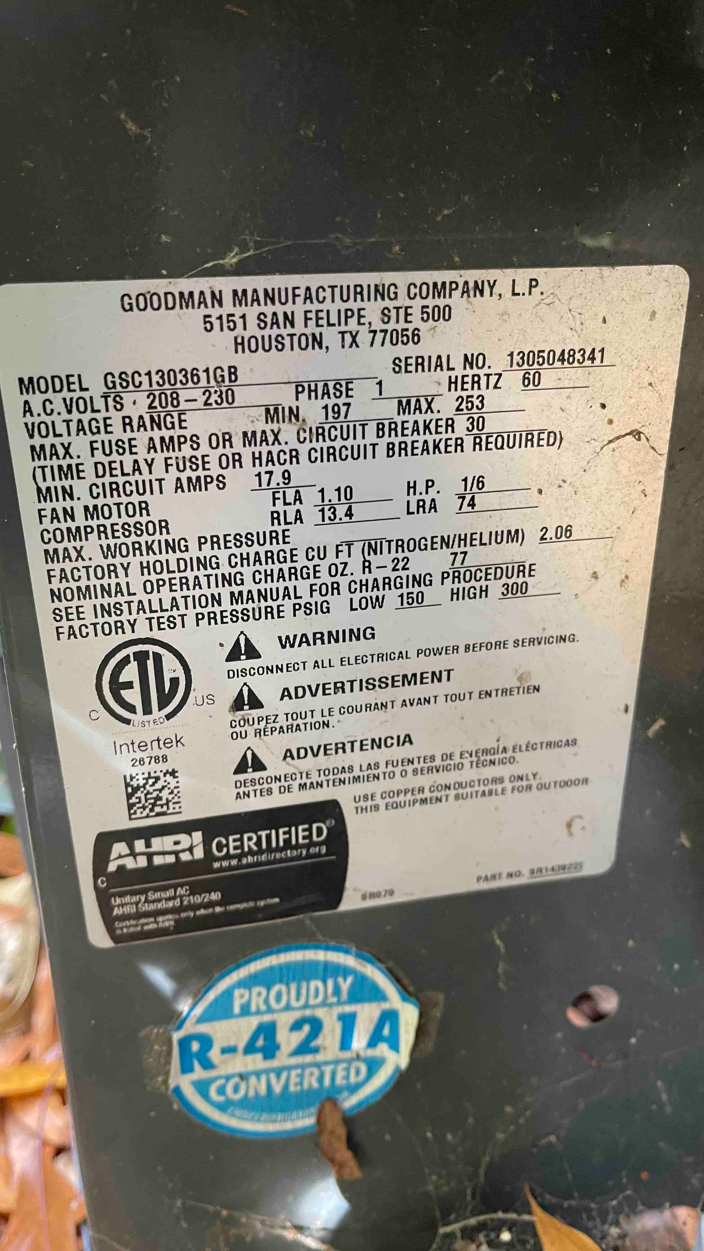 Inspecting Oversized "AC" Breakers on Small-Gauge Wires - InterNACHI®